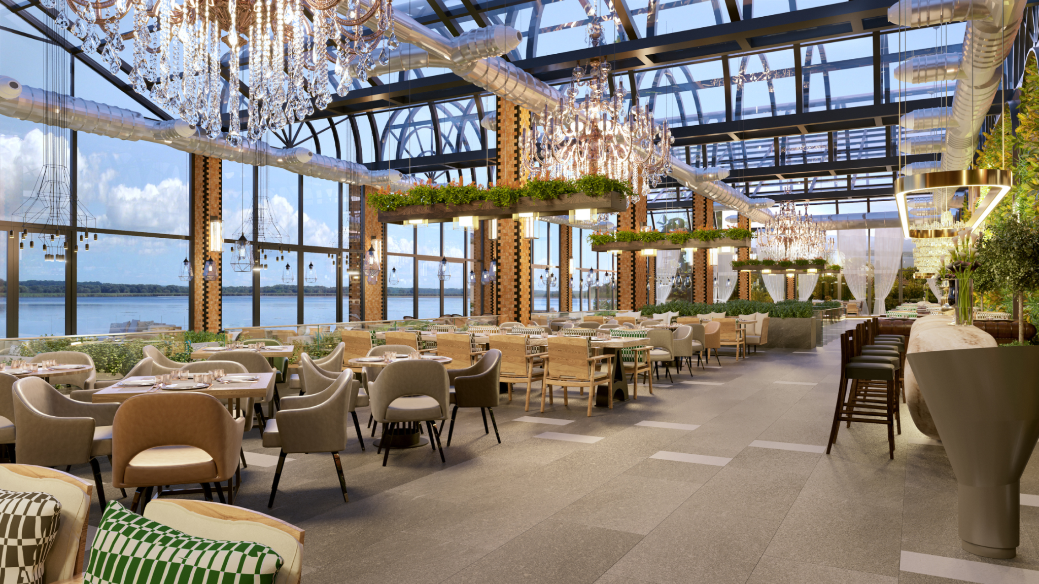 Restaurant or Hotel Interior with Vinyl Wraps | Yalla Wrap It